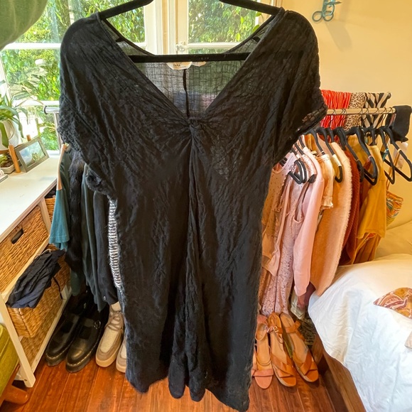 Zara | Swim | Zara Womens Black Sheer Cover Up | Poshmark